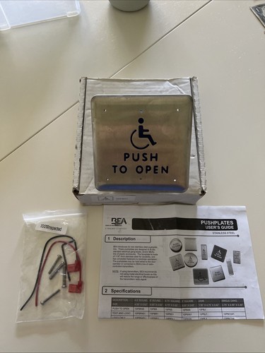 “EXCELLENT CONDITION” BEA 10PBS1 STAINLESS PUSH BUTTON PLATE | eBay