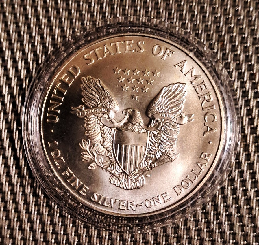 1994 USA 1 Dollar Silver Eagle BU ST 1oz Silber 999 in Caps | eBay UK