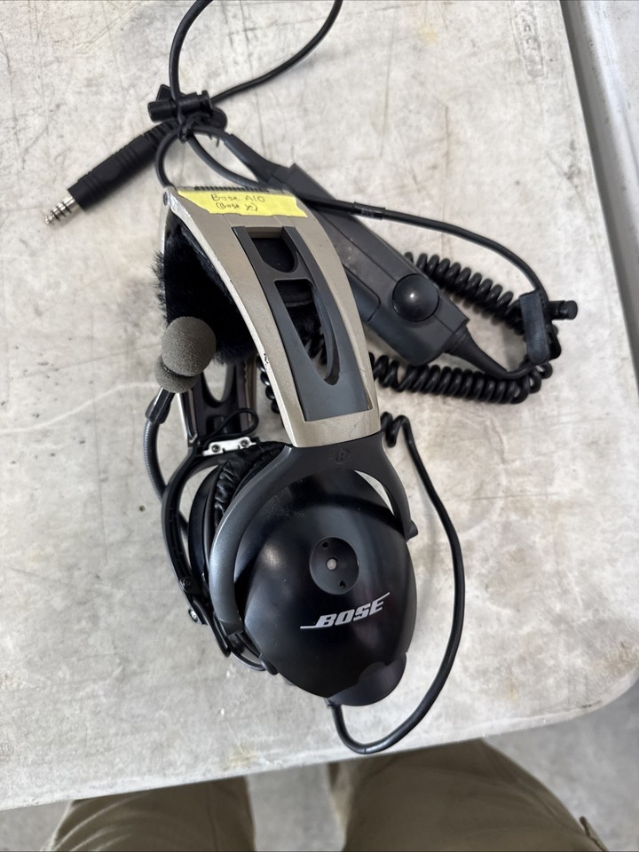 Bose A10 X AHX-32-02 ANR Headset With Single Military Helicopter Plug ...