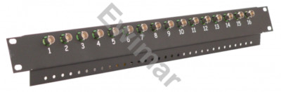 16 CHANNEL PATCH PANEL RACK CABLE ORGANIZER UTP CONVERTER | eBay