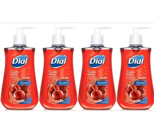 DIAL SEASONAL Lot Of 4 Candy Apple Hydrating Liq. Hand Soaps 7.5 oz ...