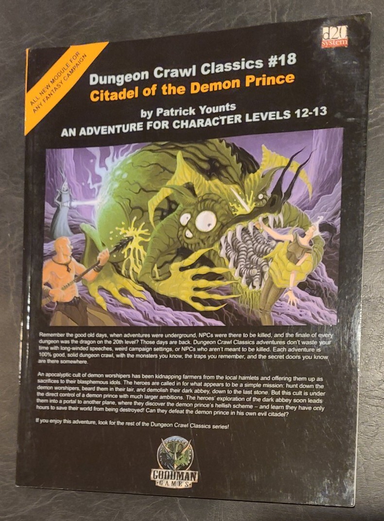 Dungeon Crawl Classics Ser.: Citadel of the Demon Prince : An Adventure ...
