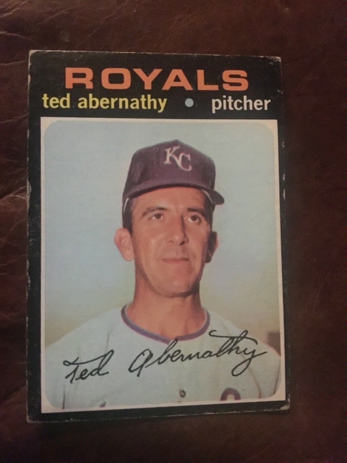 1971 Topps #187 Royals Ted Abernathy Baseball Card | eBay