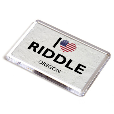 FRIDGE MAGNET - I Love Riddle, Oregon - USA | eBay UK