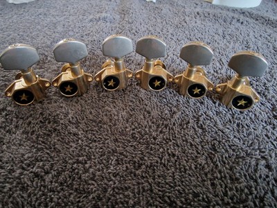 Vintage 70's Ibanez Japan Star Gotoh tuners 3x3 LP guitar tuners set ...