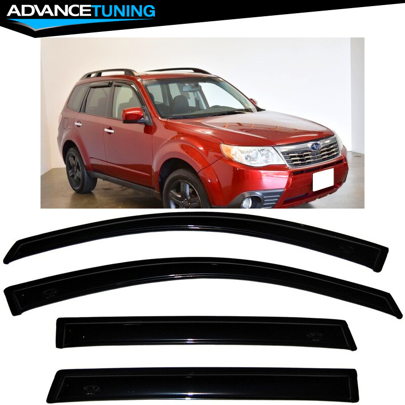 2009-2013 Subaru Forester SH Acrylic Window Visors Sun Rain Guard Shade ...