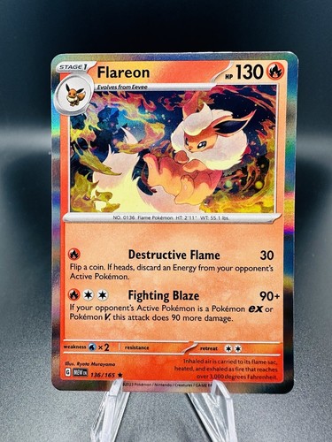 Pokemon TCG - Holo Flareon 136/165 - English 151 2023 | eBay