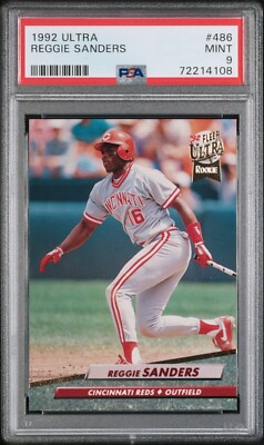 1992 Ultra Rookie #486 Reggie Sanders PSA 9 Reds | eBay