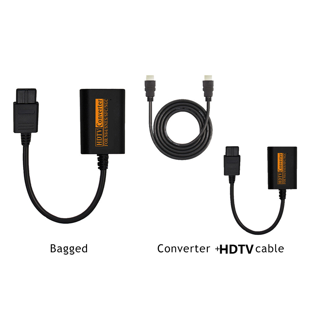 Fit for Nintendo NGC/N64/SNES to HDMI-compatible Adapter Audio Video ...