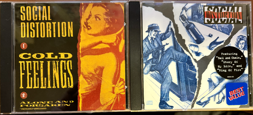 SOCIAL DISTORTION - 2 CD LOT -SELF TITLED COLD FEELINGS - CDS | eBay