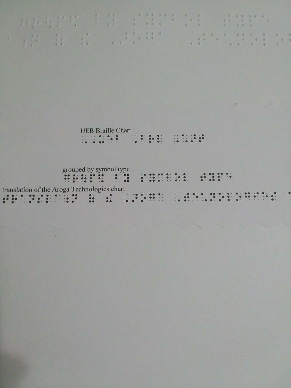 UEB Braille Chart | eBay