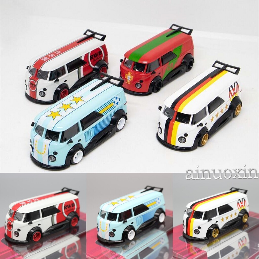 MINIBOX 1:64 T1 Van Germany/Japan/Argentina/Portugal Diecast Model Car ...