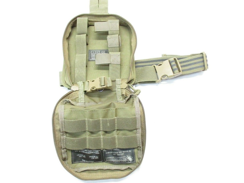 NORTH AMERICAN RESCUE DROP LEG IFAK BAG FIRST AID KIT (EMPTY) COYOTE ...