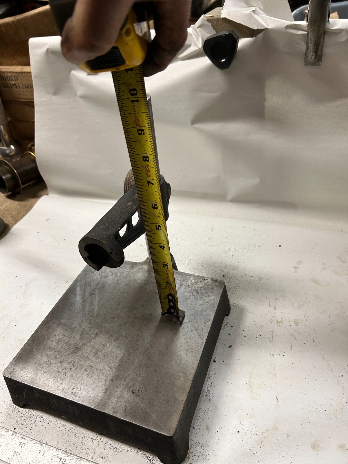 MACHINIST Ofce TOOL LATHE MILL Machinist Drop Indicator Stand Surface ...