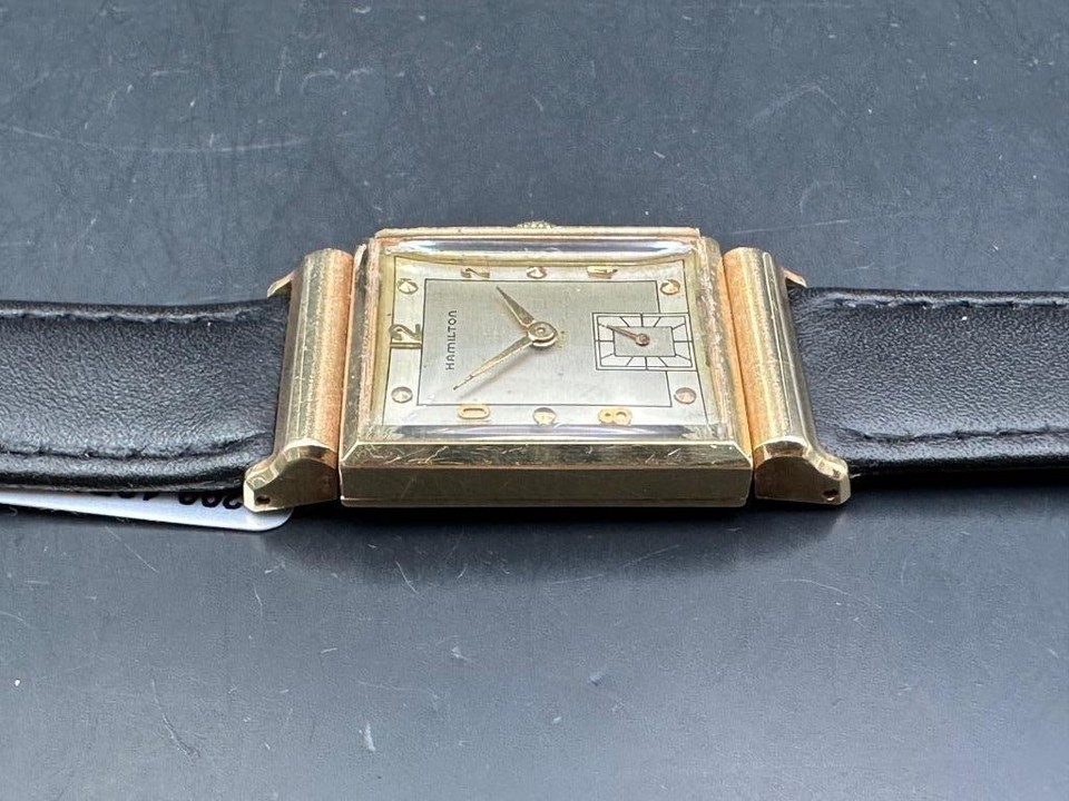 Vintage 1940s 14kt Gold Hamilton Barton Mechanical Dress watch. | eBay