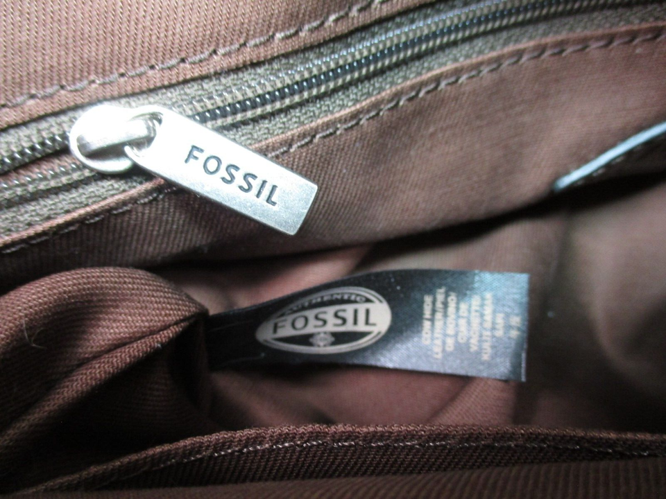 Fossil Issue No. 1954 Brown Crossbody/Handle Purse 8" x 13" x 3"(at ...