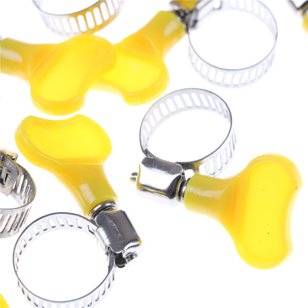 10XAmerican Type Hose Clamps with handle Stainless steel hose Hoop Pipe ...