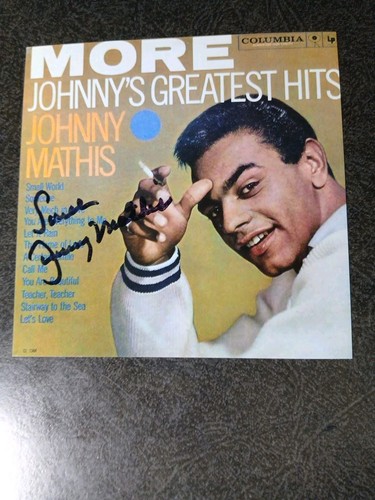 JOHNNY MATHIS Authentic Hand Signed Autograph 4X4 Photo - FAMOUS SINGER ...