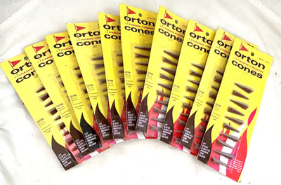 10 Vintage Orton Pyrometric Cones Standard Kiln 1.2” Made in USA New ...