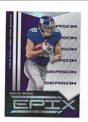 2010 PINNACLE Epix SEASON PURPLE KEVIN BOSS (GIANTS) | eBay