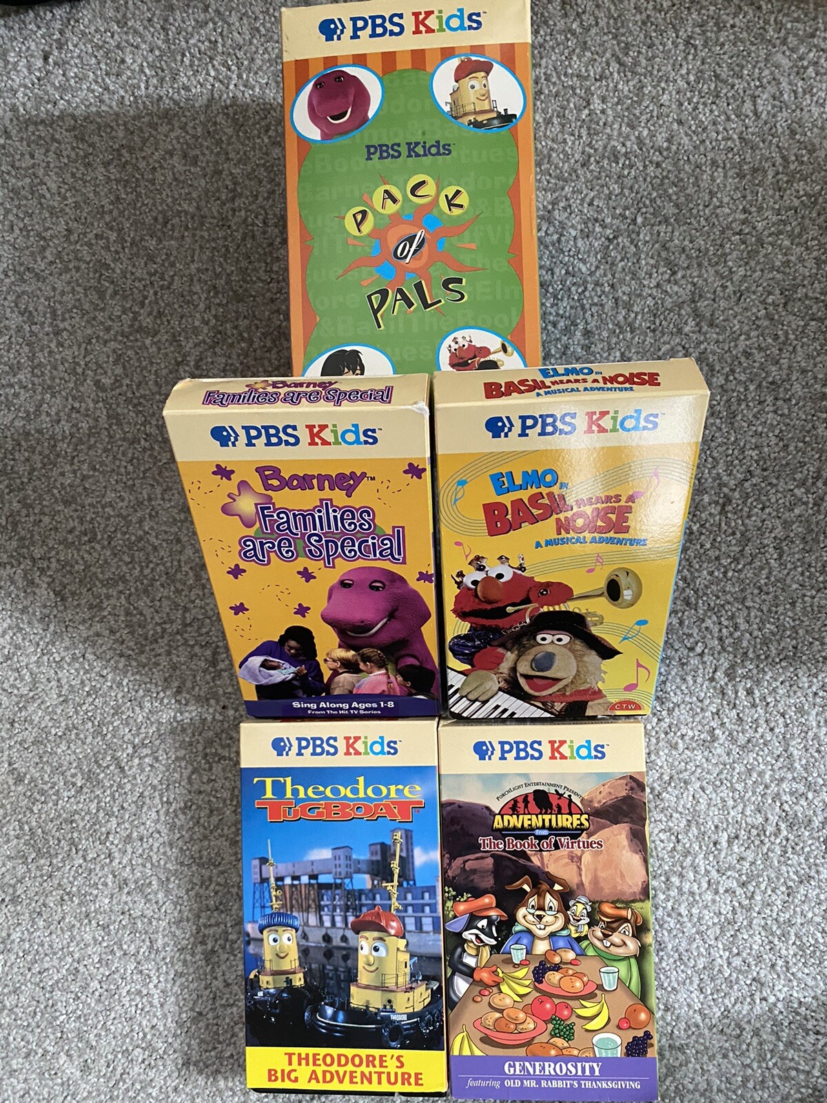 Rare Barney PBS Kids VHS Pack (Familes Are | Grelly USA