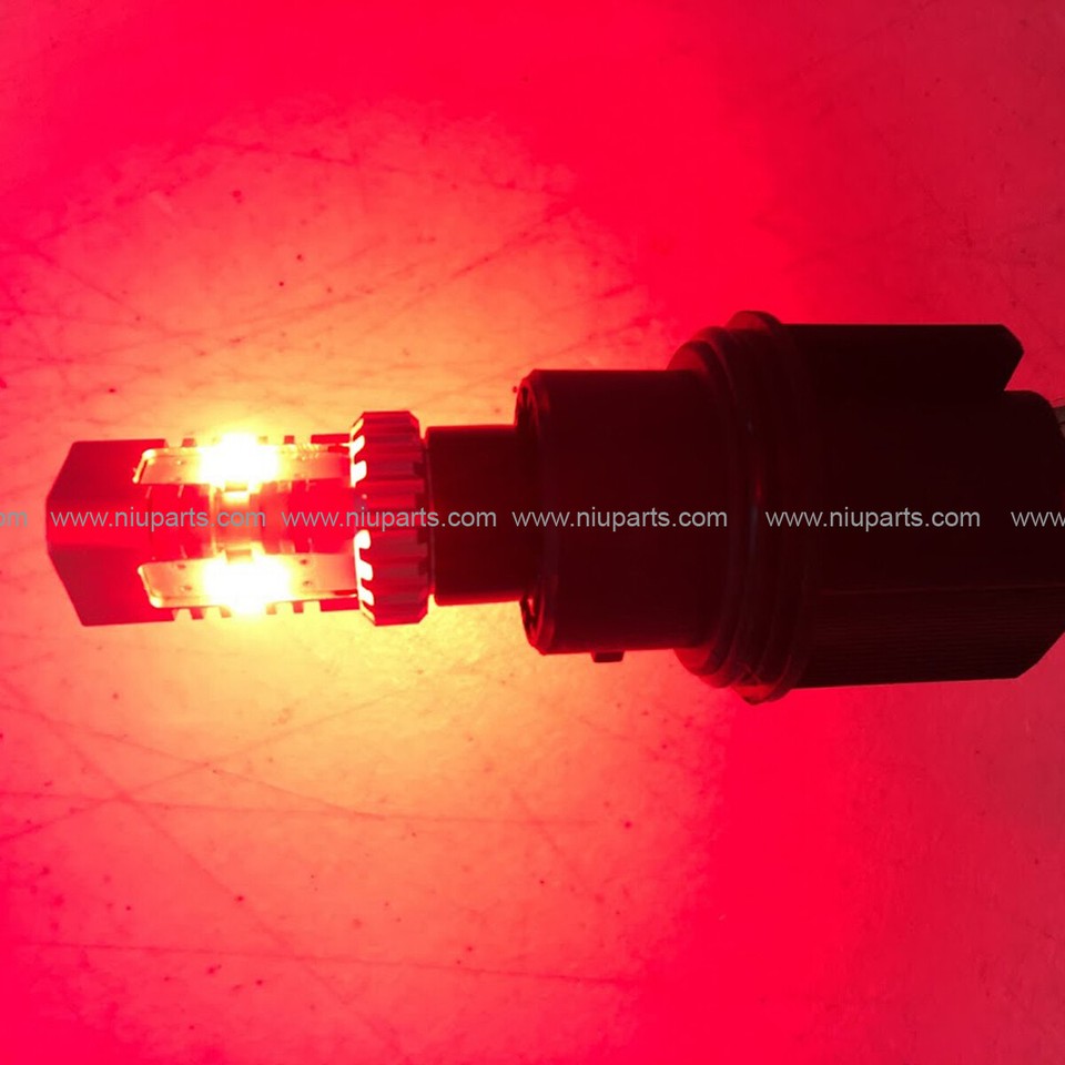 2 Set LED 3157 Bulb (Red) w/ Socket & Wire Fit: Freightliner Columbia ...
