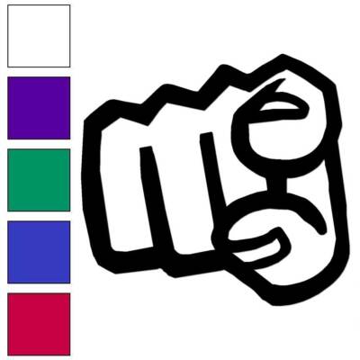 Finger Pointing, Vinyl Decal Sticker, Multiple Colors & Sizes #6745 | eBay