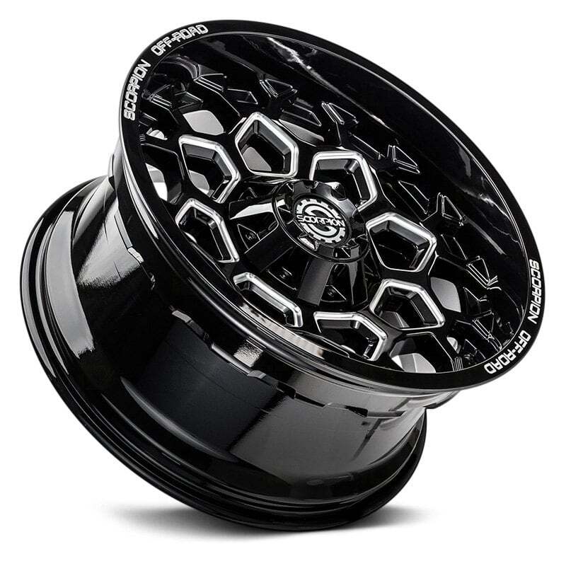 Scorpion Gauntlet Wheel 22x10 (-19, 8x165.1, 125.2) Black Single Rim | eBay