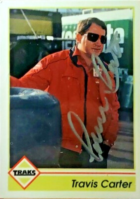 NASCAR Travis Carter signed 1992 TRAKS racing card auto #128 | eBay