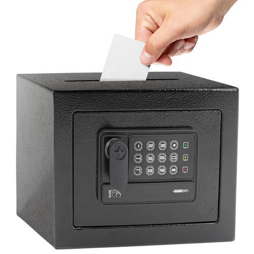 Electronic Deposit Drop Small Safe Box for Kid Money Coin Home Office ...