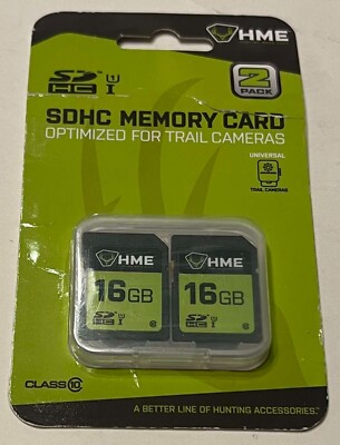 HME SDHC Memory Card 16GB Class 10 HME 16GB2PK | eBay