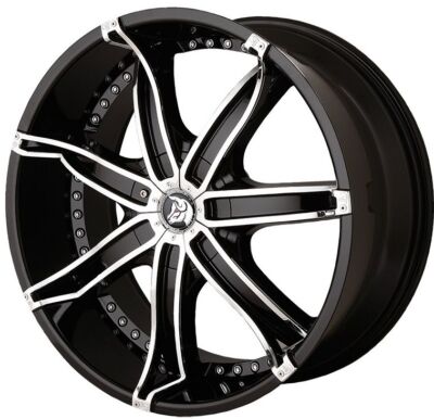 24 inch 24x10 DIABLO DNA Black wheel rim 5x112 +12 | eBay