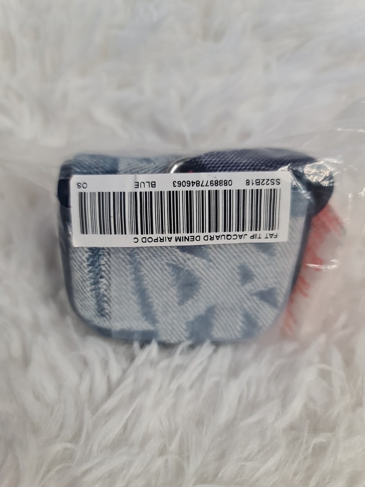 SUPREME SS22 Jacquard Denim AirPod Case Blue | eBay