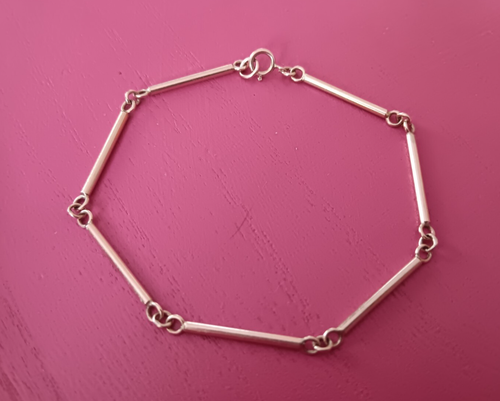 9 carat gold pillar bracelet 5.4 grams | eBay UK