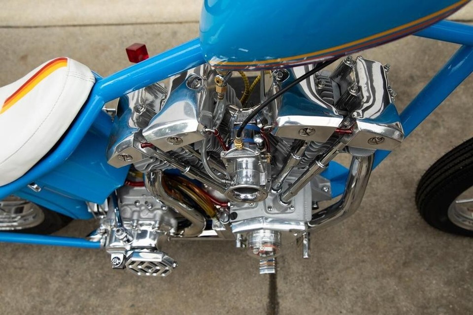 Harley 66-84 shovelhead rocker box valve cover stainless 12 point air ...