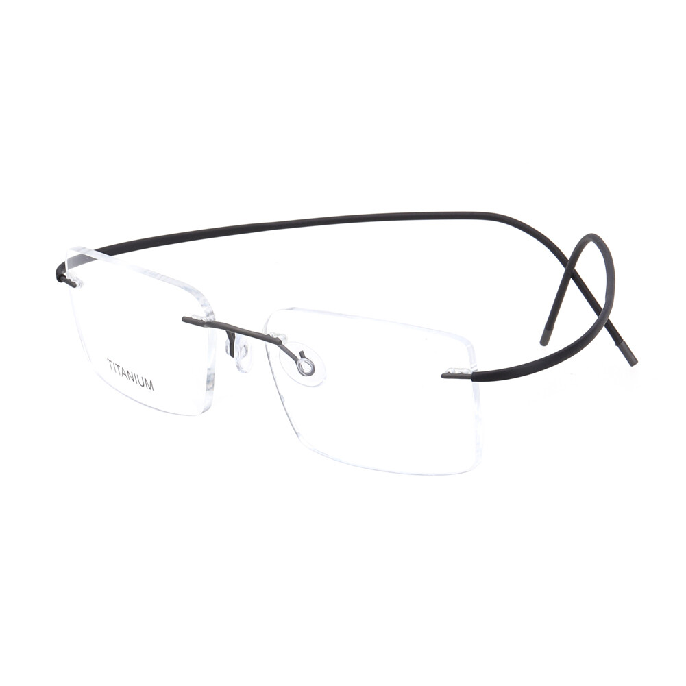 Ultra Light Titanium Flexible Eyeglasses Frames Rimless Glasses Frame ...