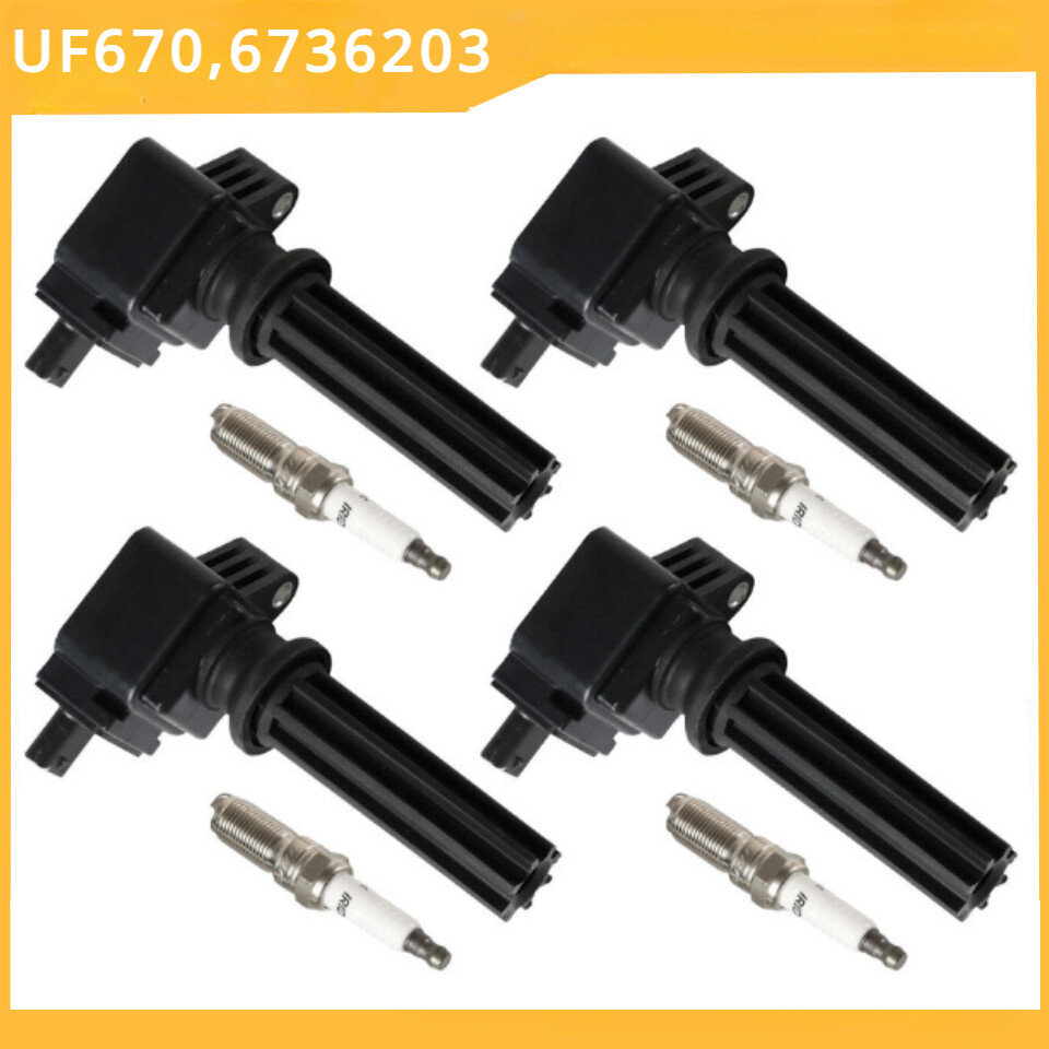 4x For 13-17 Ford Fusion Focus Taurus 2.0L UF670 Ignition Coils and ...