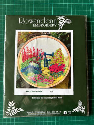 Rowandean Embroidery Kit - The Garden Gate 0321 with Beads & Sequins ...