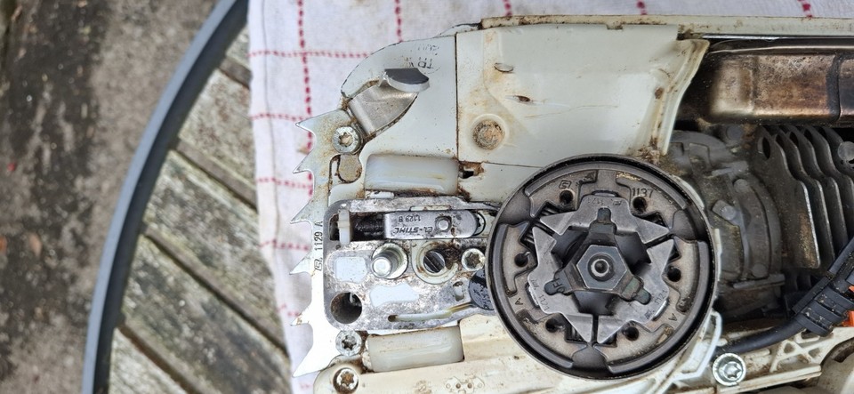 Stihl MS 201C Chainsaw with Back Handle (Power Unit Only, No Bar/chain ...