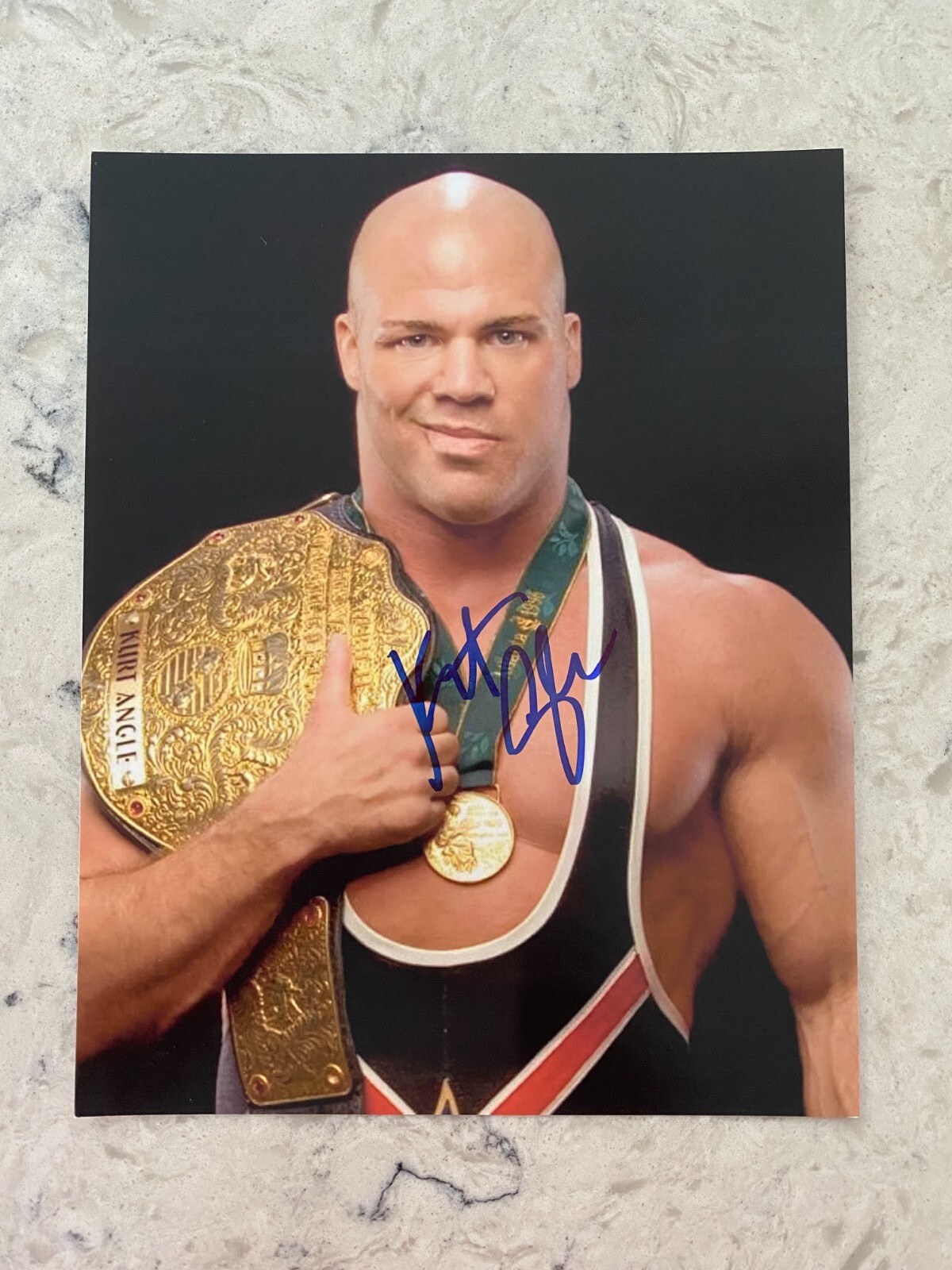 Kurt Angle Signed 8 X 10 Photo WWE CHAMPION | eBay