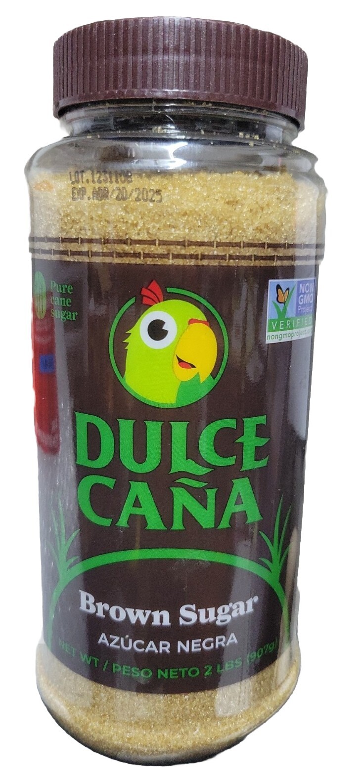 Dulce Caña Pure Natural Cane Brown Sugar Azucar Morena Pura 2 Lb. No ...