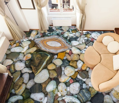 3D Pebble Pile 4023 Floor WallPaper Murals Wall Print Decal AU Zoe ...