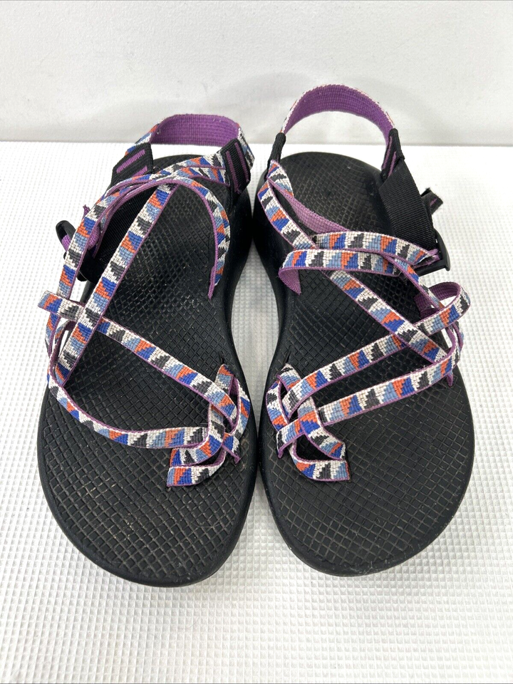 Chaco Womens 9 Adjustable Strap Sport Sandals Geometric Pattern Purple ...