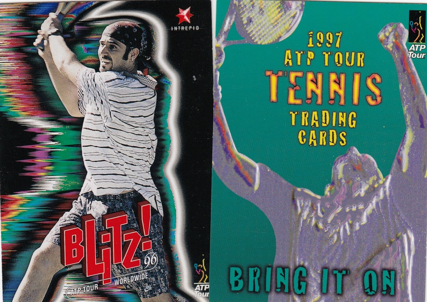 1996 + 1997 Australia International Tennis Trading Card Promotion Card ...