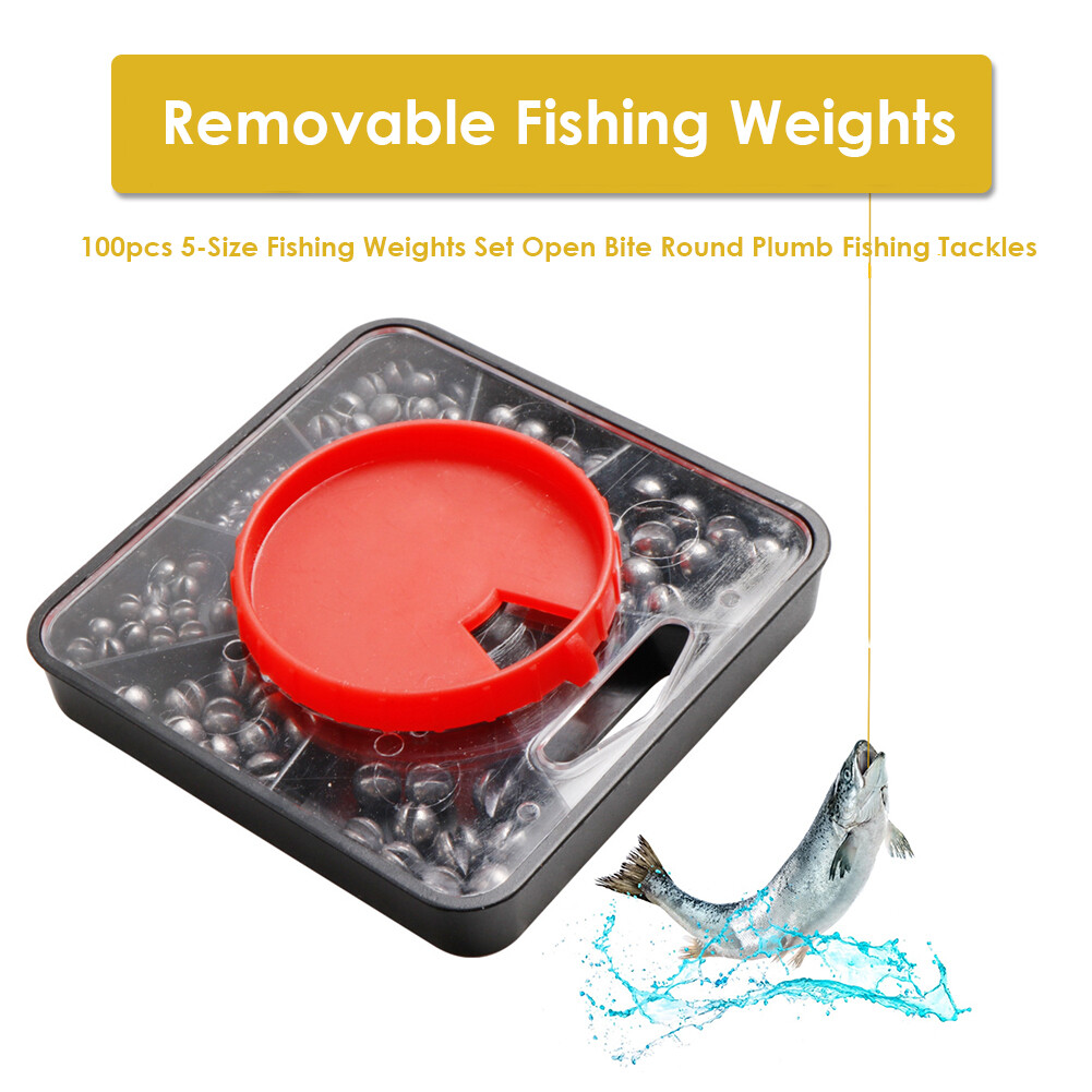 Removable Fishing Clip Biting Plumb Open Bite Fishing Weight Fishing ...