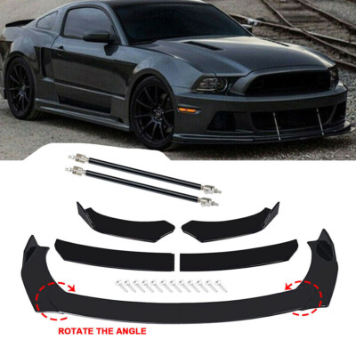 For 2000 Ford Mustang Front Bumper Lip Spoiler Splitter Body Kit Glossy ...