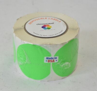 ChromaLabel 3" Round Label Removable Color Code Dot Stickers ...