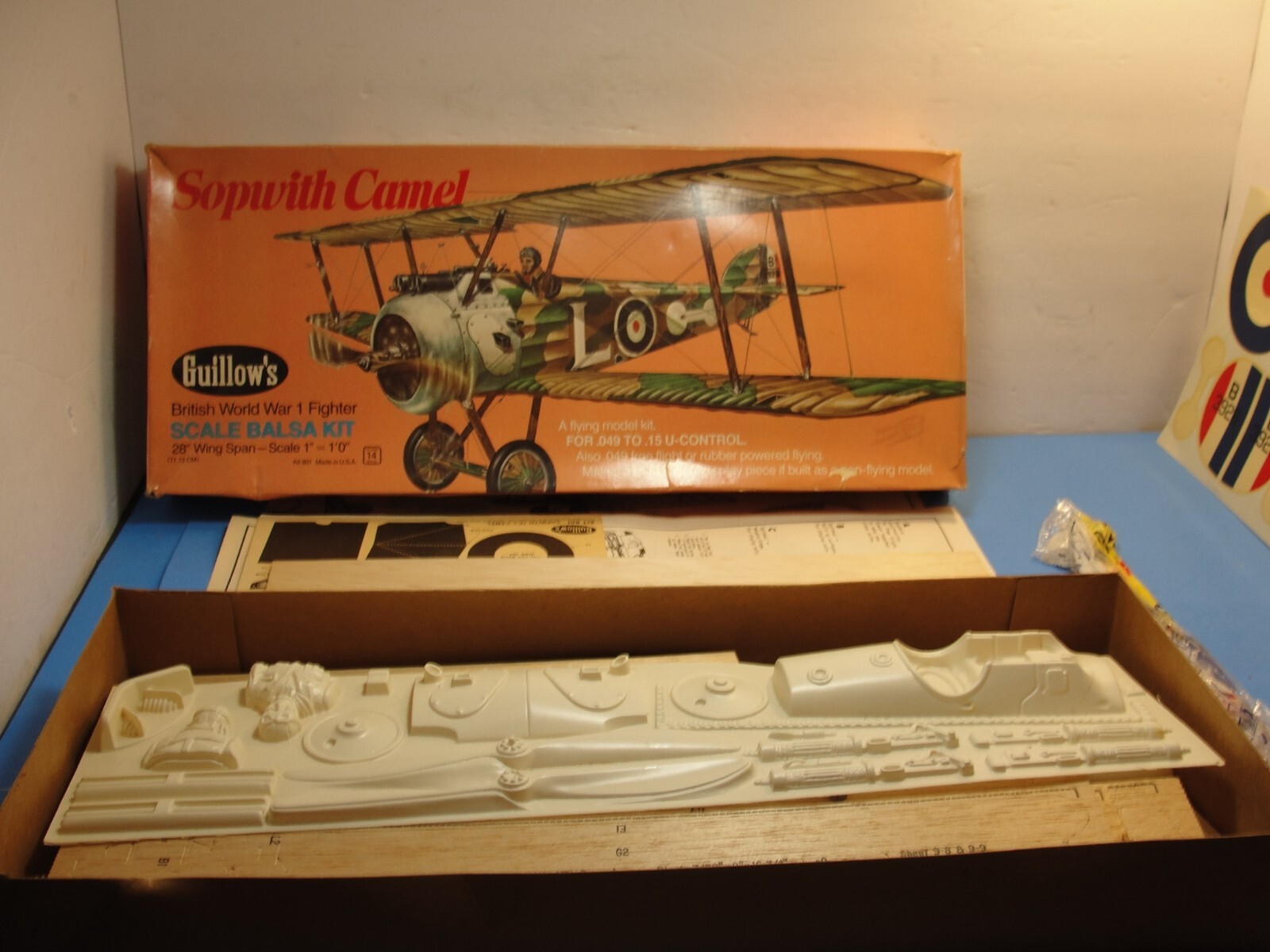 Guillow's Sopwith Camel British WW1 Fighter Balsa Wood Model Airplane ...