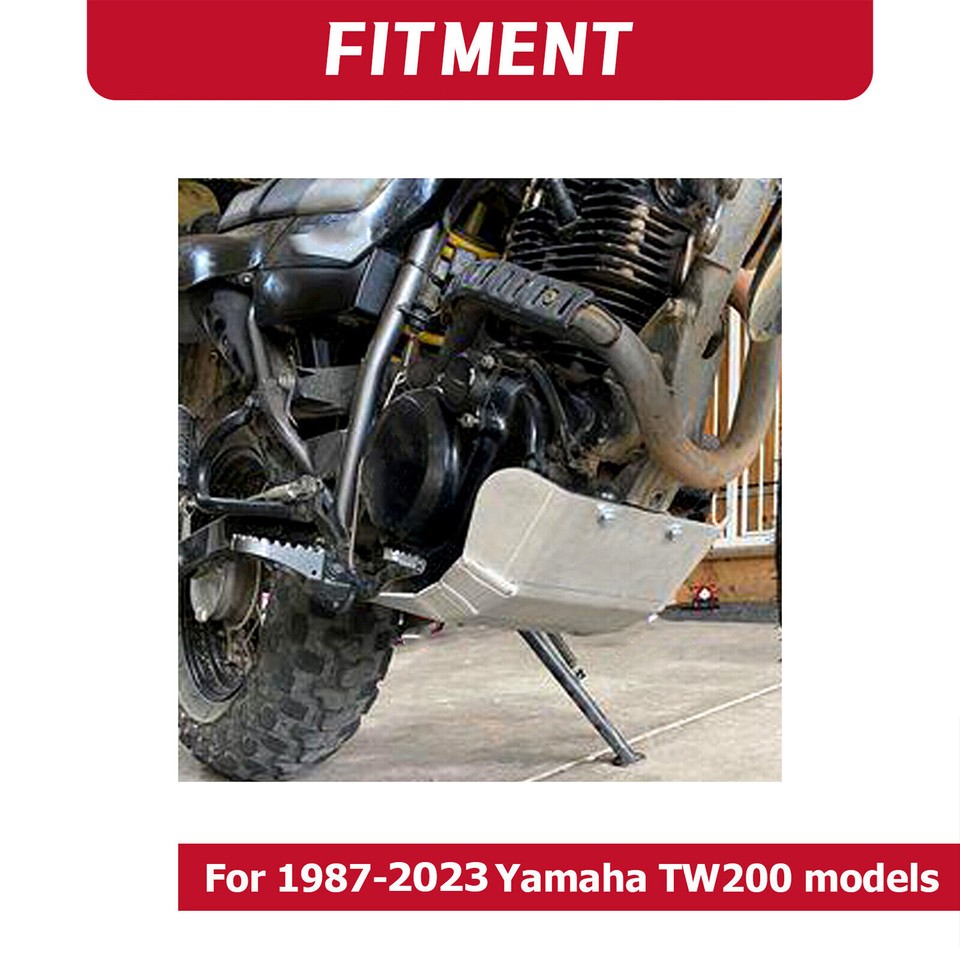 Aluminum Skid Plate Engine Guards For Yamaha TW200 87-24 Off-Road Full ...