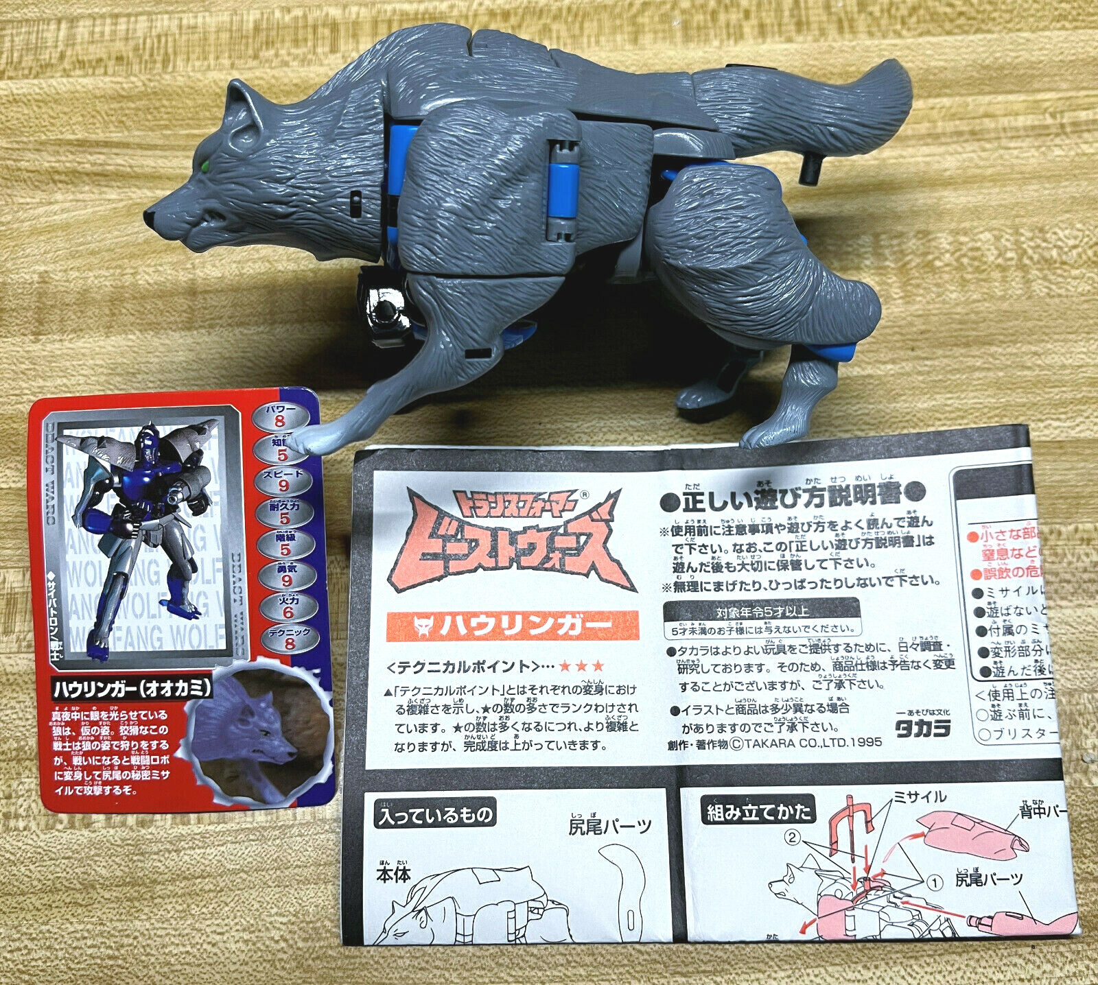 Transformers Japanese Beast Wars WOLFANG 1997 TAKARA LOOSE AND MINT | eBay